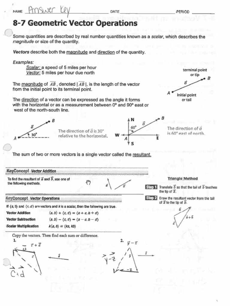Key Vector Practice | PDF