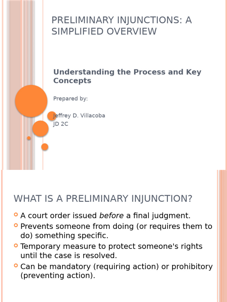 Preliminary Injunctions | PDF