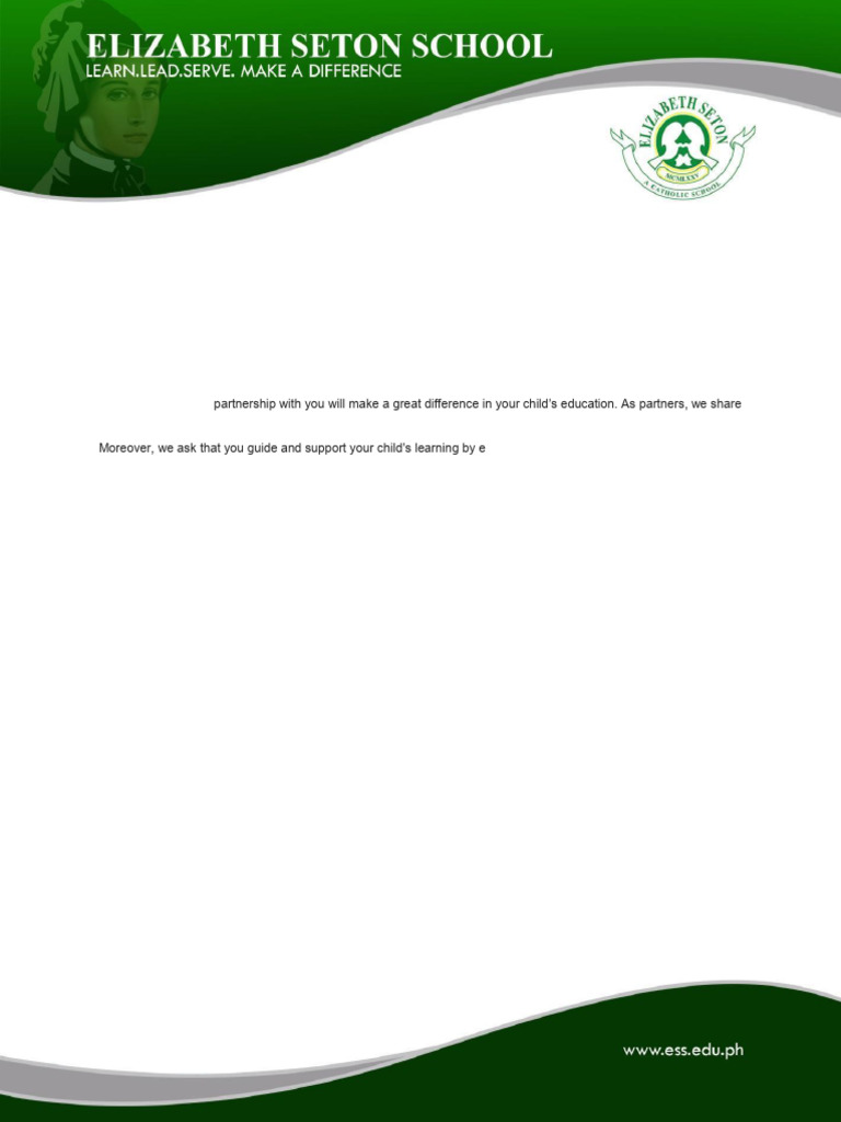 Welcome Letter To Parents | PDF