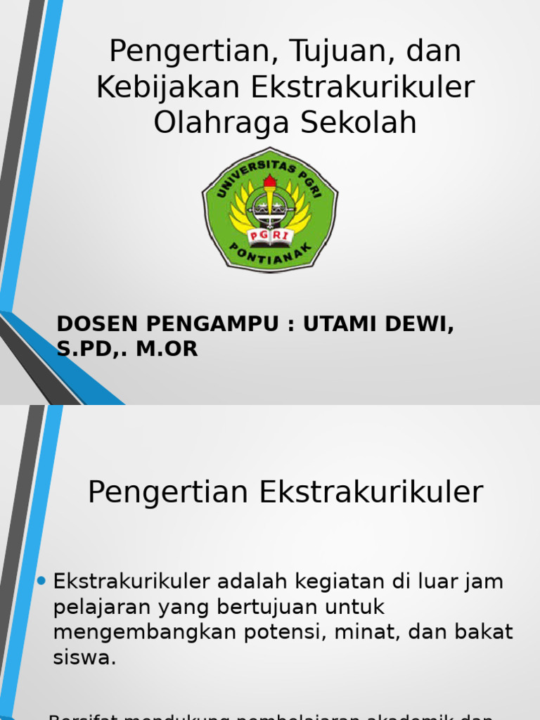 Ekstrakurikuler_Sekolah | PDF