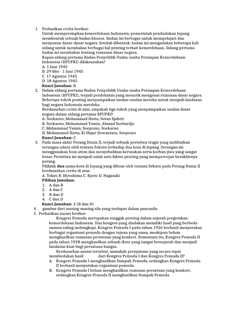 Perhatikan Cerita Berikut | PDF