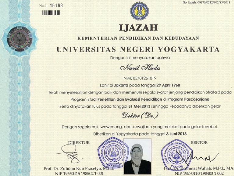 Ijazah S2 Bu Nuril | PDF