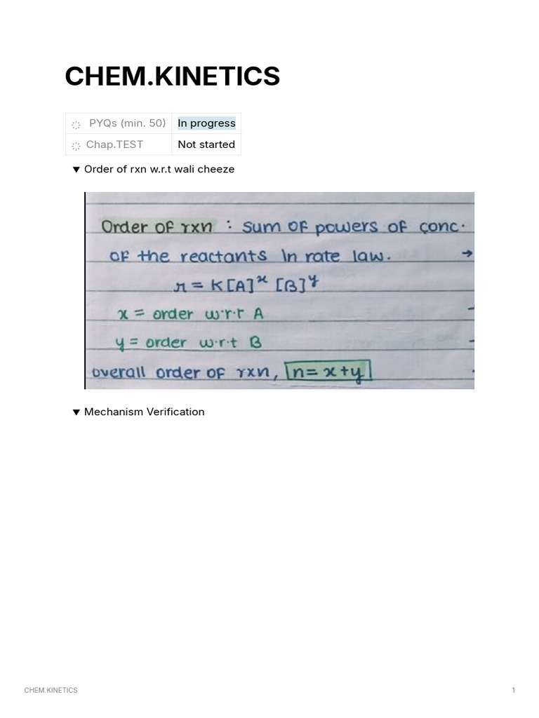 CHEM.kinetics | PDF