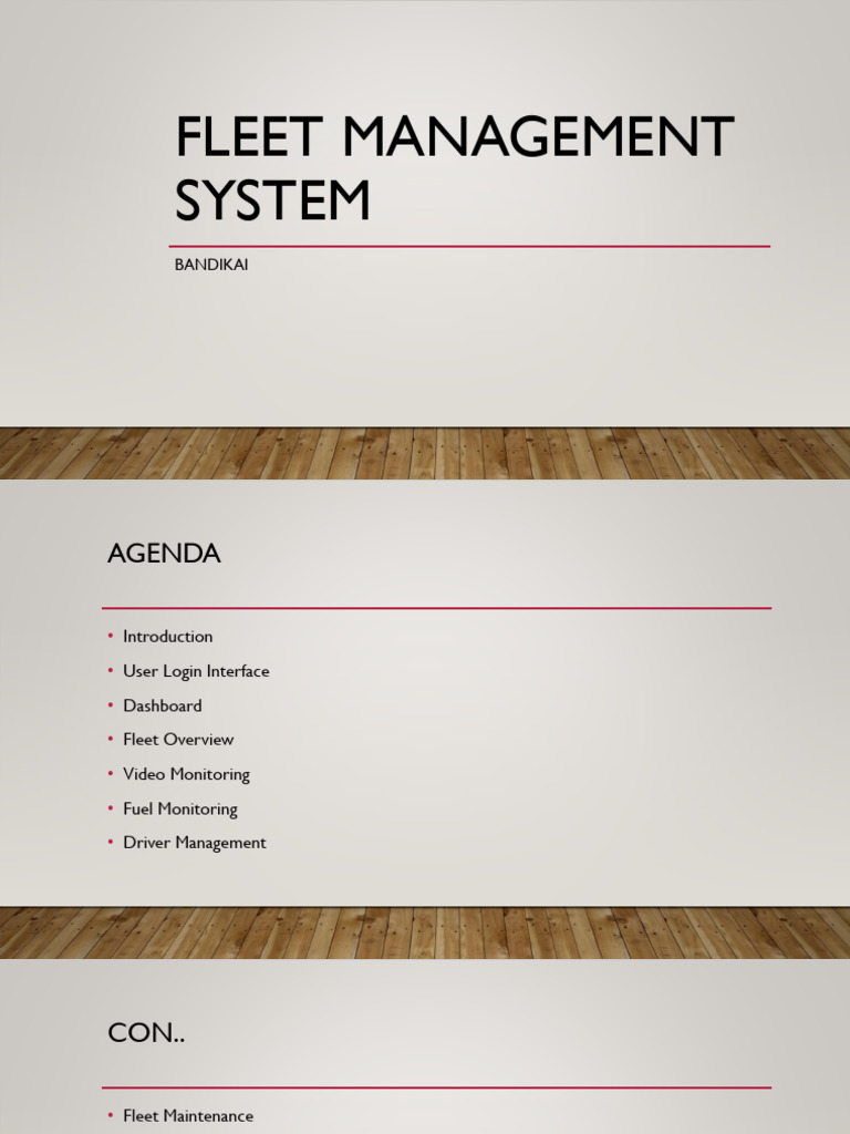 Fleet Management System | PDF