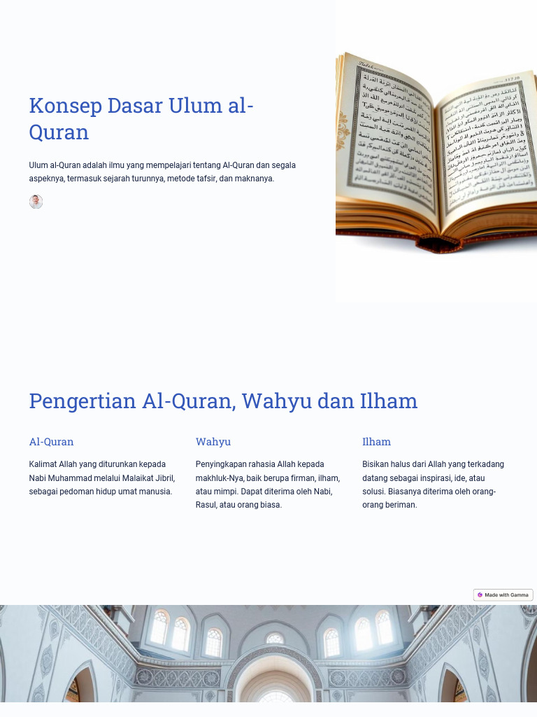 Konsep Dasar Ulum Al Quran | PDF