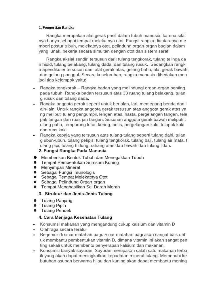 Pengertian Rangka | PDF