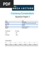 Currency Conversion Worksheet | PDF | Exchange Rate | Euro