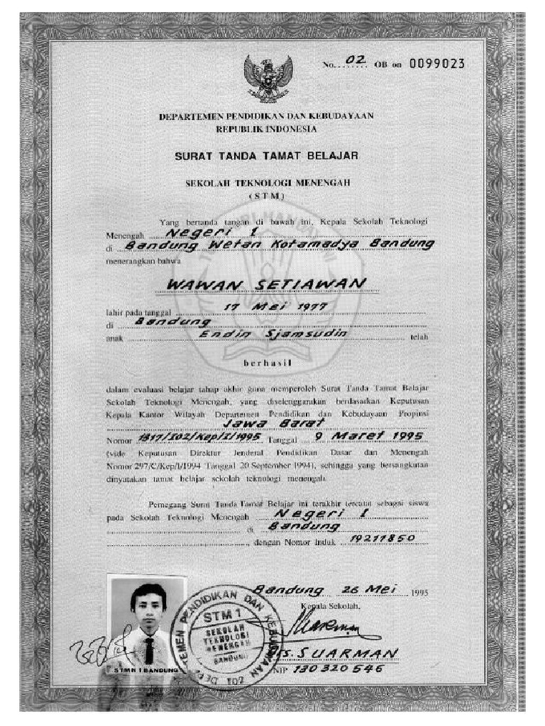 Ijazah Dan Ktp Wawan s | PDF