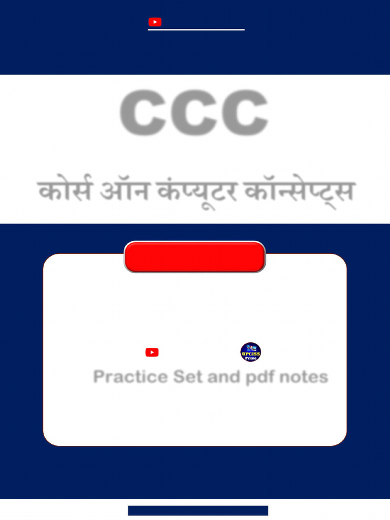 CCC New Syllabus PDF Notes NIELIT | PDF | Random Access Memory ...