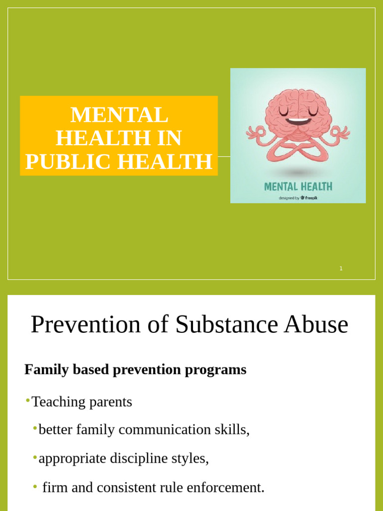 Prevention of Substance Abuse | PDF | Substance Abuse | Mental Health