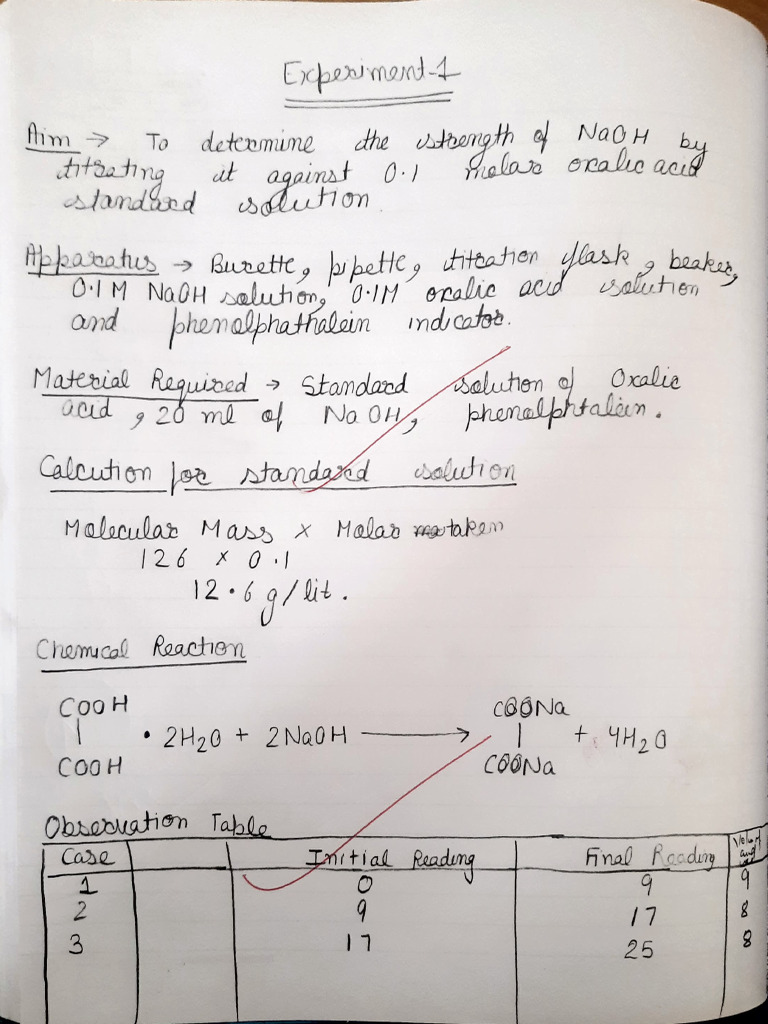 Exp - 1 in Chemistry | PDF