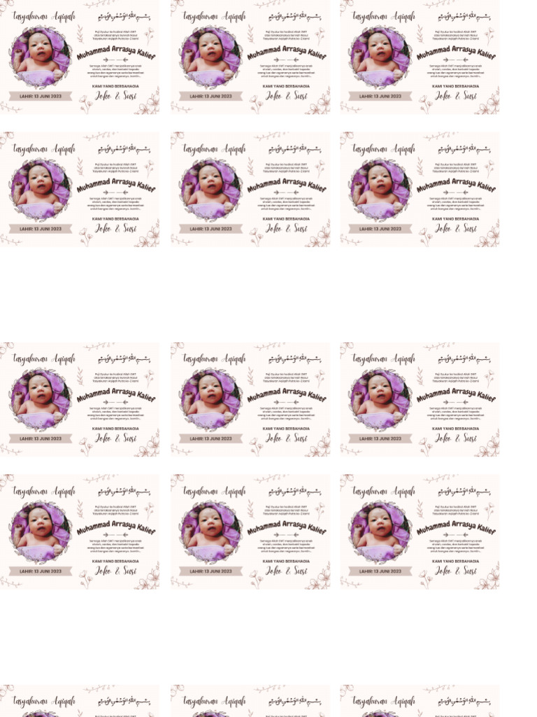 Aqiqah Rasya | PDF