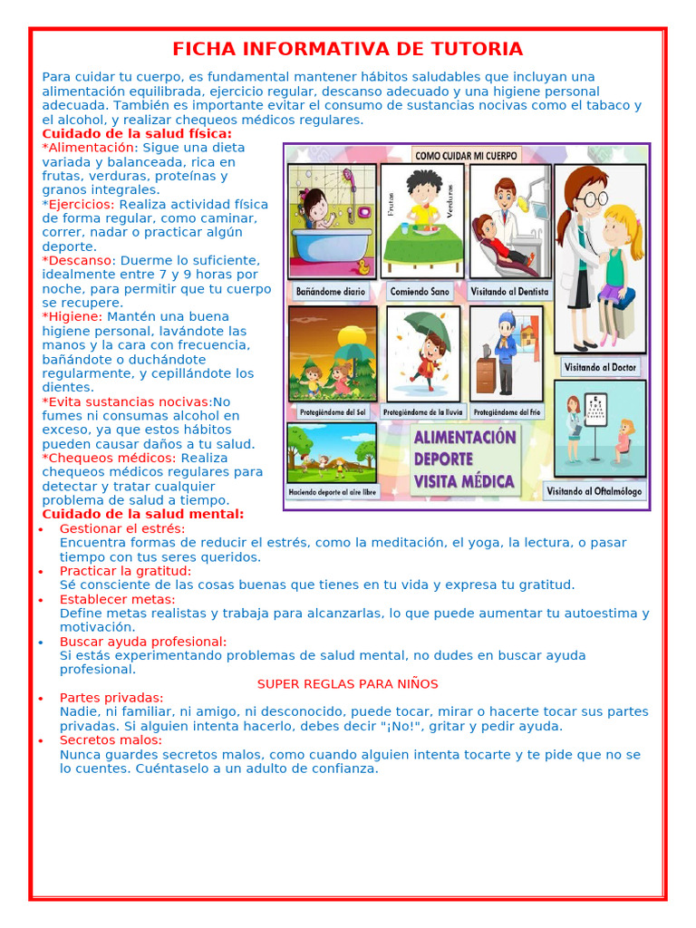 Ficha Informativa de Tutoria | PDF