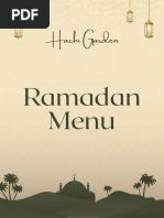 Menu Aroem Resto Jakarta Terbaru | PDF