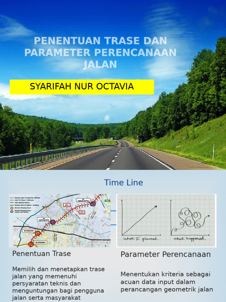 Penentuan Trase Dan Parameter Perencanaan Jalan | PDF