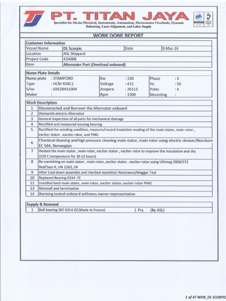 Alternator Overhaul | PDF