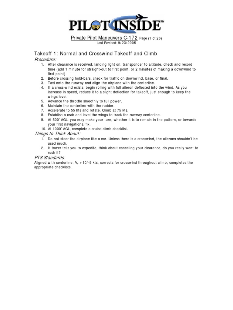 Private Pilot Maneuvers C172 | PDF | Stall (Fluid Mechanics) | Rudder