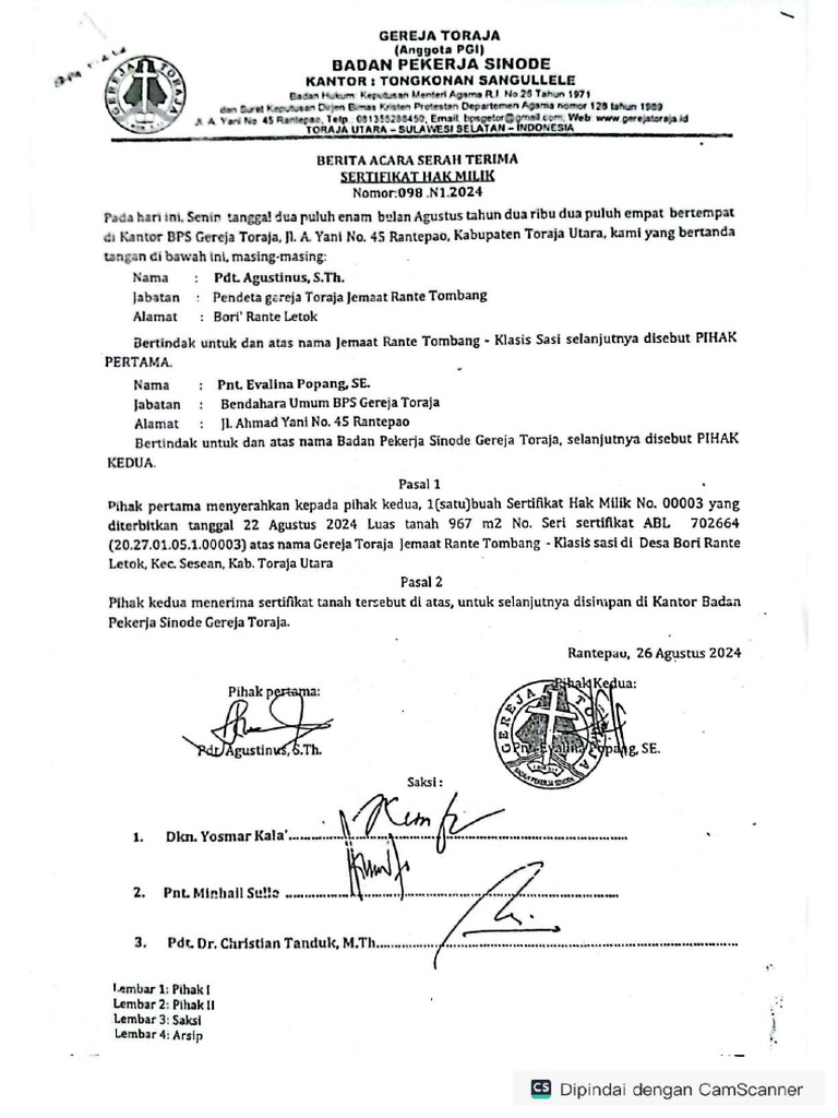 Sertifikat tombang bori_compressed | PDF