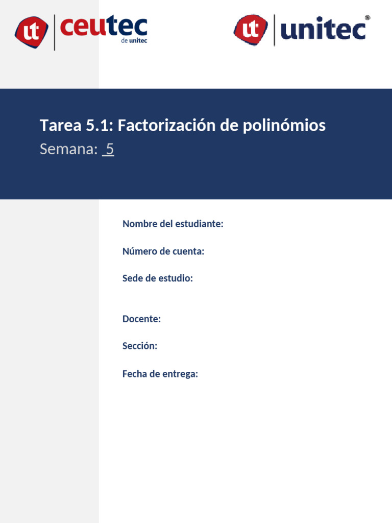 Factorizacion de Polinomios Algebra | PDF