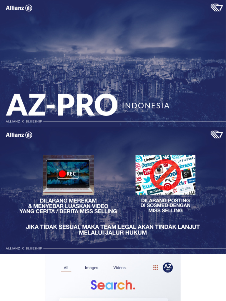 Kebijakan Pemasaran AzPro Allianz | PDF