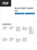 GST Section 17(5): Blocked ITC List | PDF