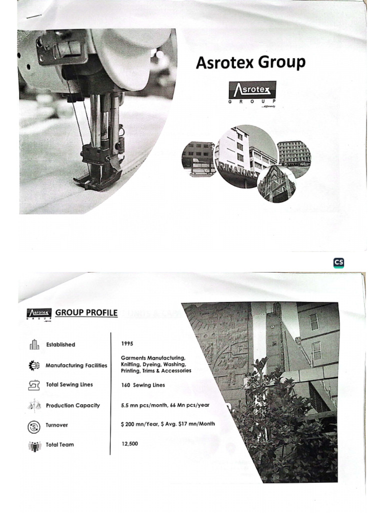 Presentation On Asrotex Group | PDF