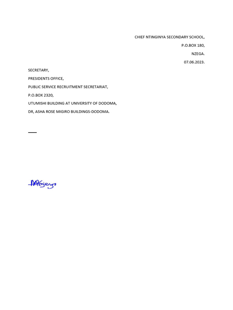 Aplication Letter | PDF