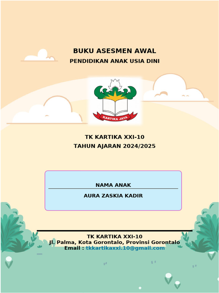 Buku Asesmen Awal PAUD | PDF