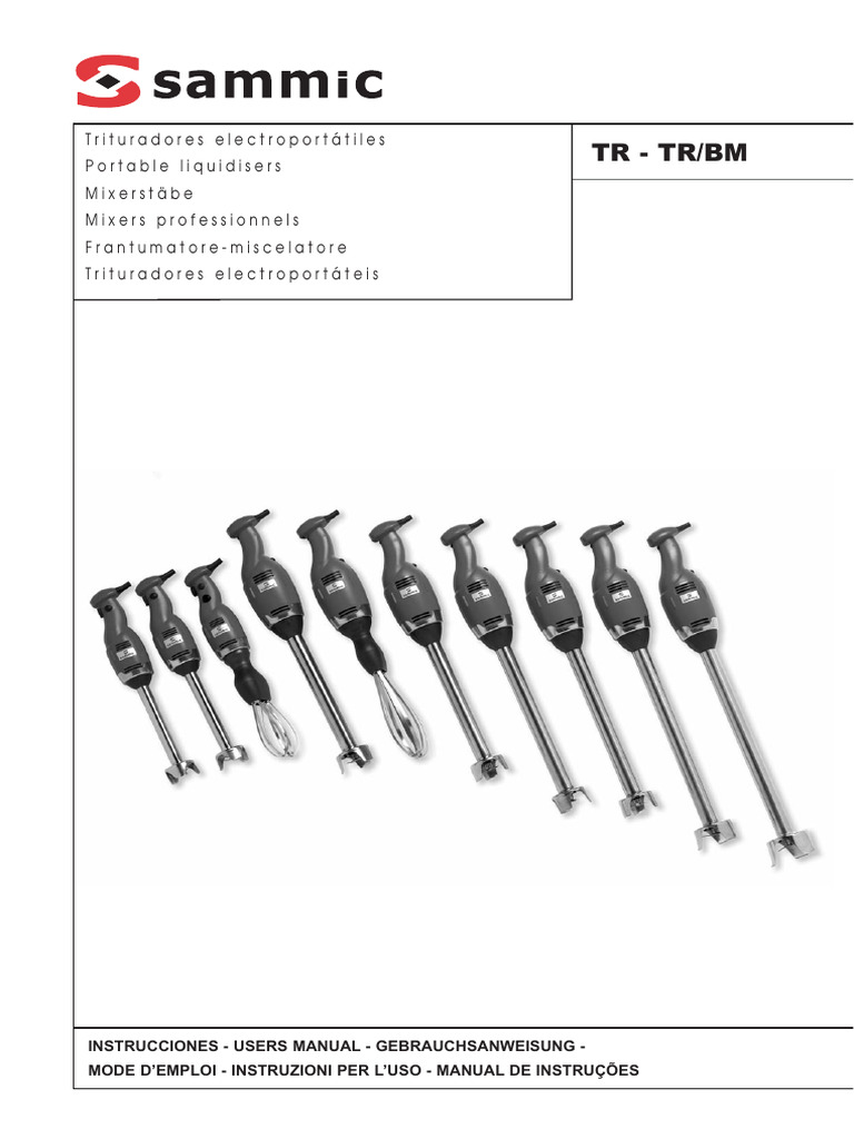 Instructions Hand Held Mixers TR TR BM 220 270 | PDF | Agua | Enchufes ...