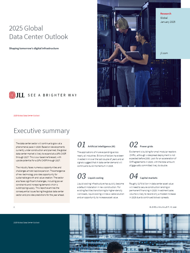 JLL Global DC Report | PDF | Data Center | Artificial Intelligence