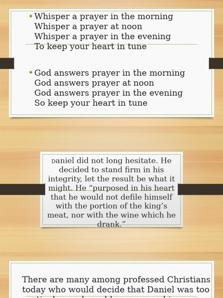 Daniel's Integrity and God's Grace | PDF | Glory (Religion) | Theology