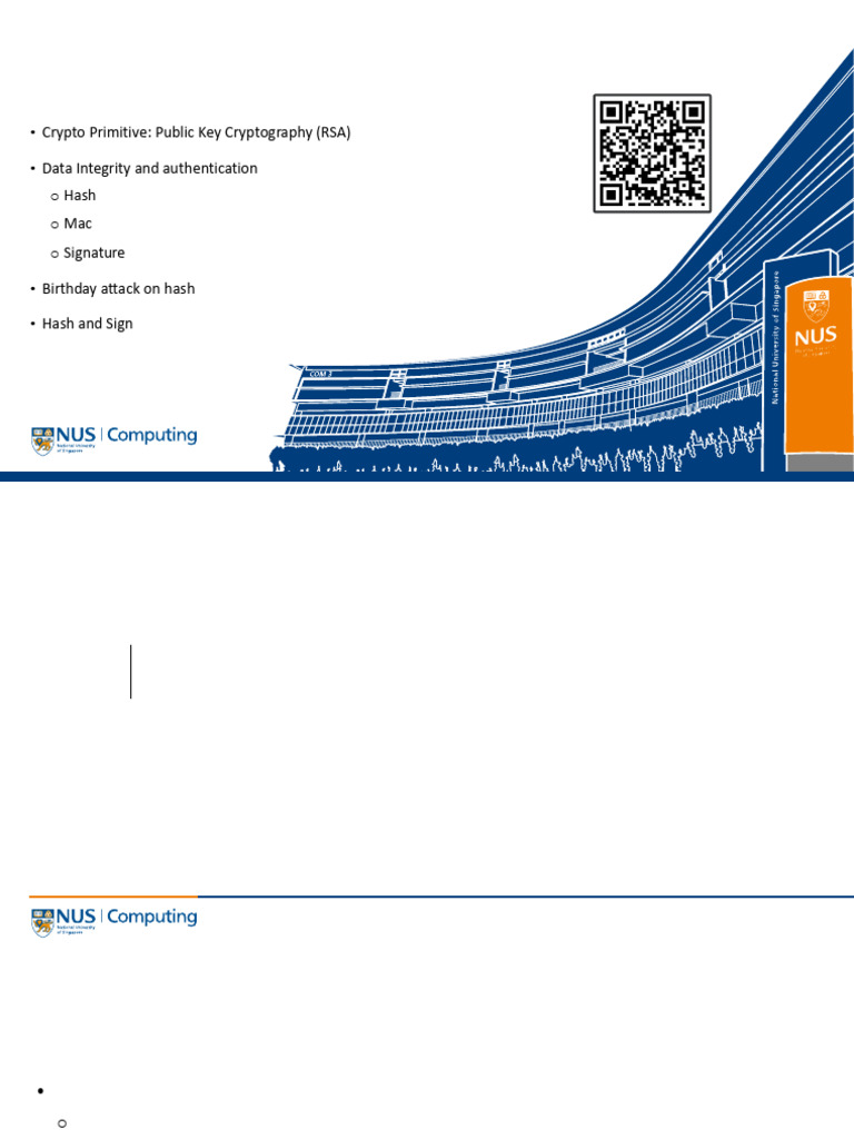 Lecture 3-PKC and Data Integrity | PDF | Public Key Cryptography | Encryption