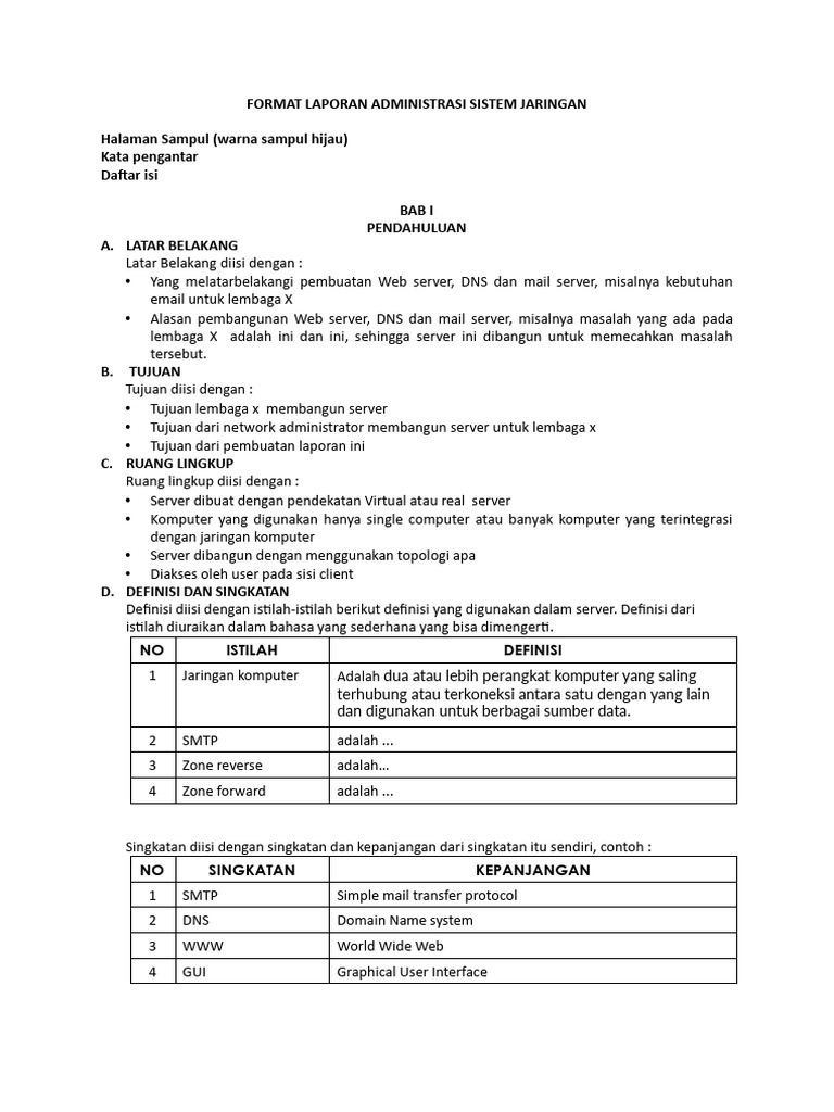 Format Laporan Asj | PDF