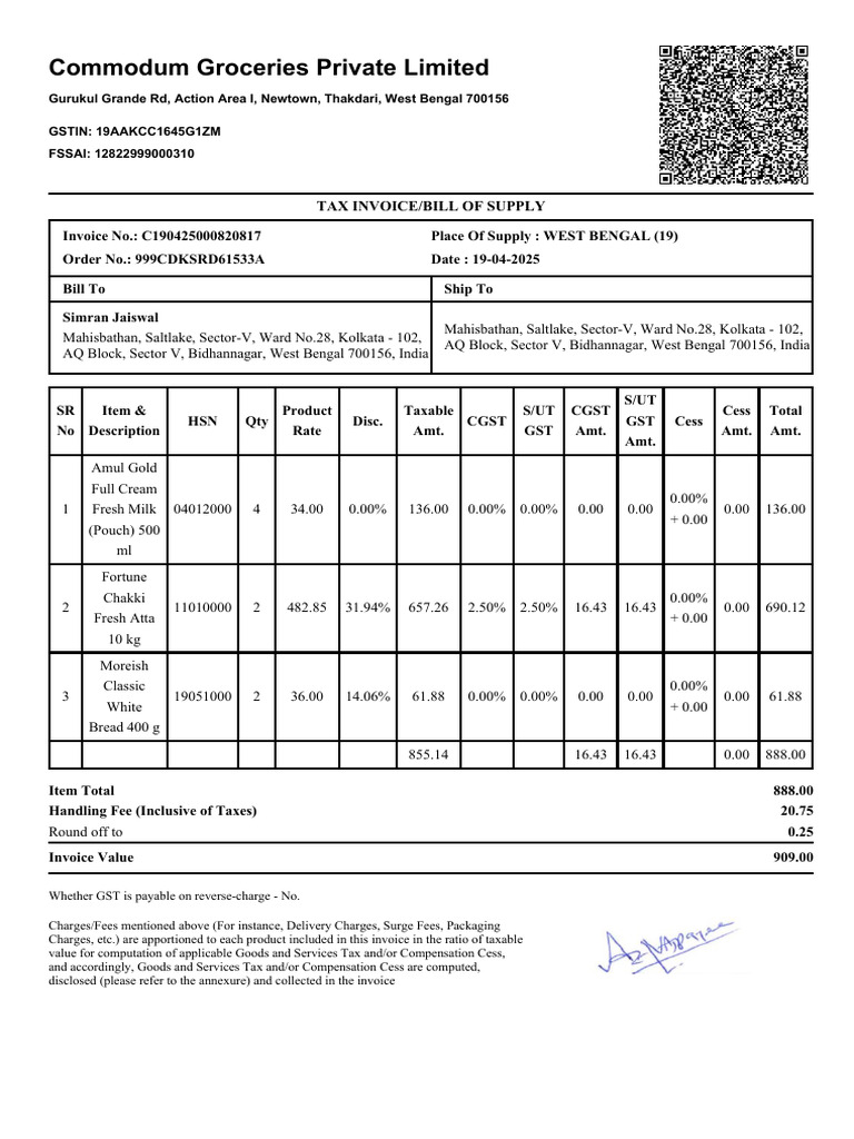 Order Invoice | PDF | Taxes | Government Finances