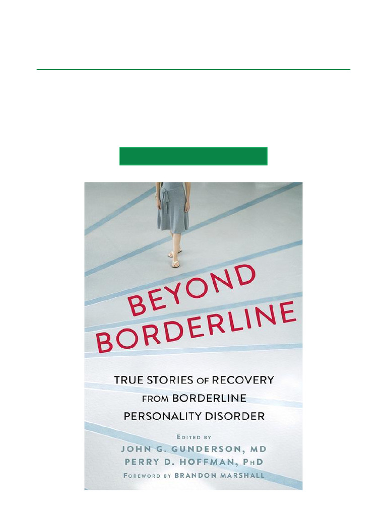 Beyond Borderline True Stories of Recovery From Borderline Personality ...