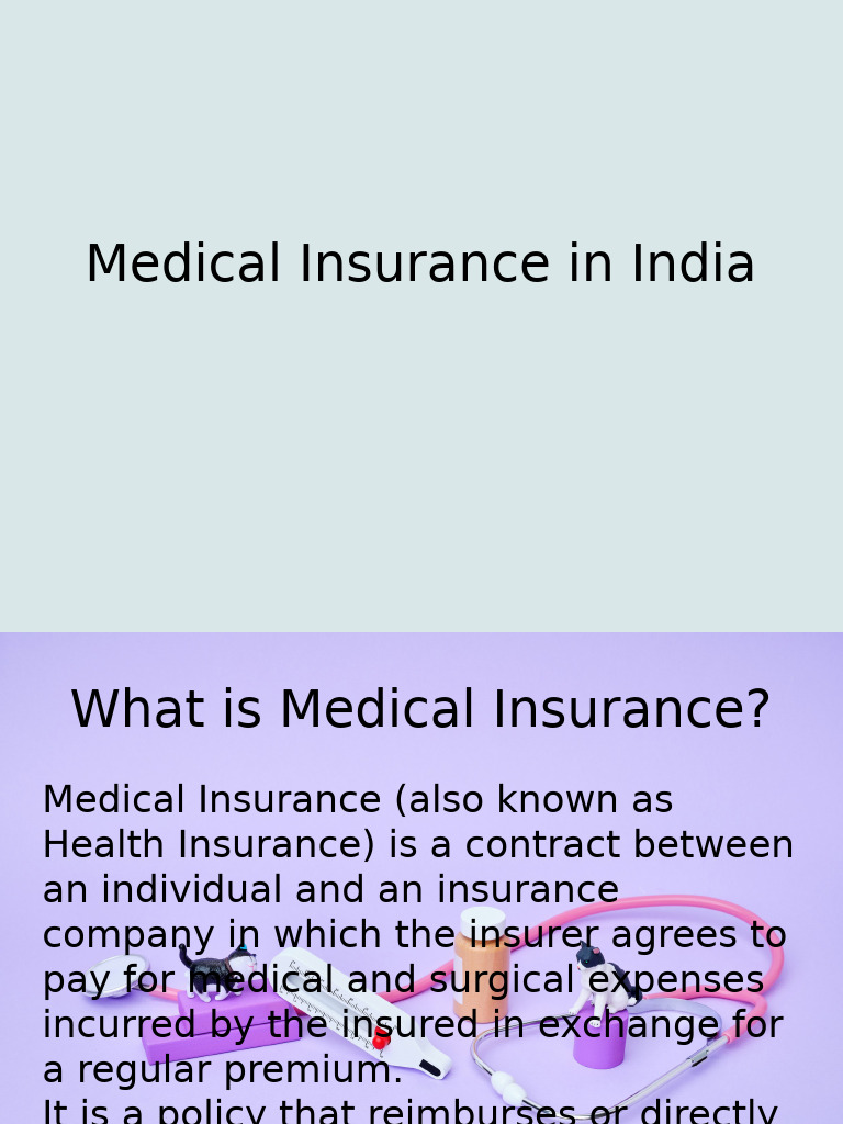Medical Insurance India Detailed | PDF | Deductible | Insurance