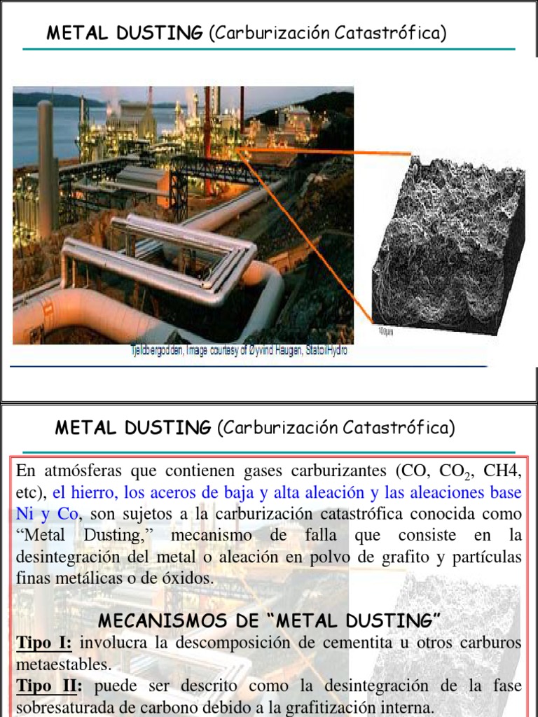Metal Dusting: Carburización Catastrófica | PDF | Hierro | Corrosión