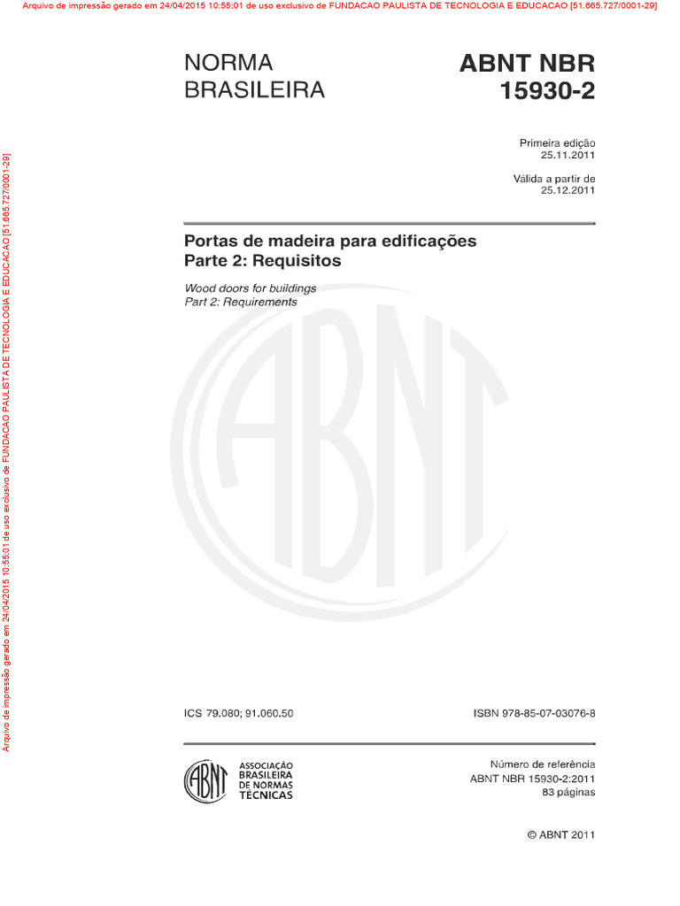 Abnt 15930-2 | PDF