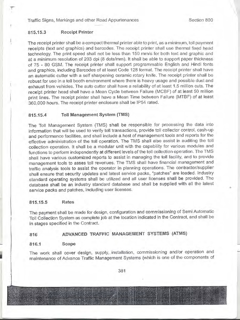 Morth HTMS Section 800 1 | PDF