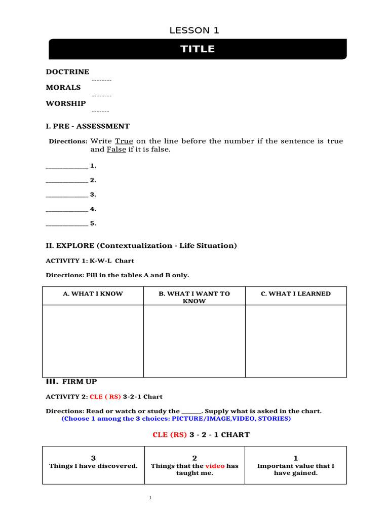 CLE-RS MODULE FORMAT final SY 2022-2023 (1) | PDF | Multiple Choice