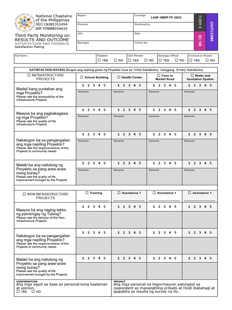 TPM Form C - Results and Outcome v.22.9.18 | PDF | Water Supply ...