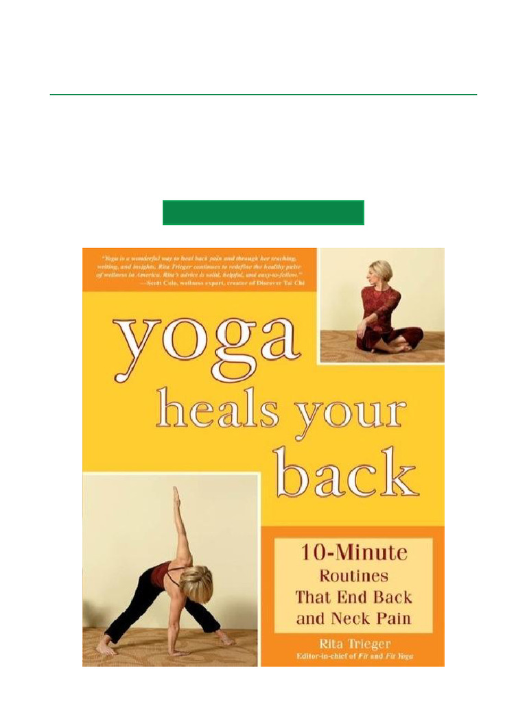 Yoga for Back Pain Relief: 10-Minute Routines | PDF | Vertebral Column ...