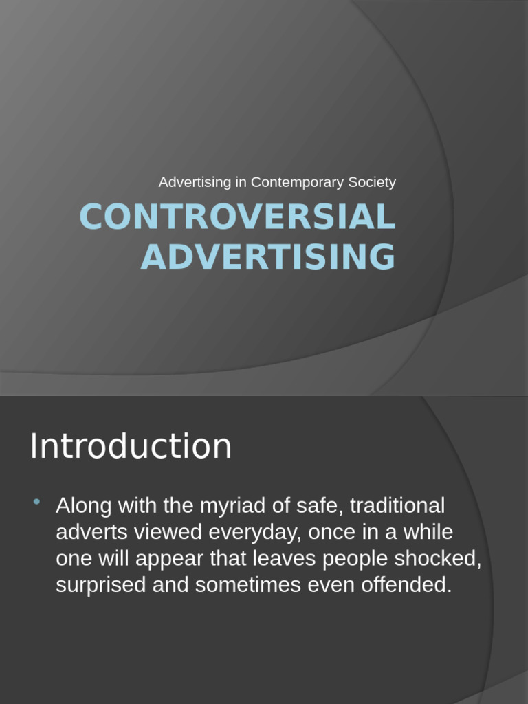 Controversial Advertising | PDF | Advertising