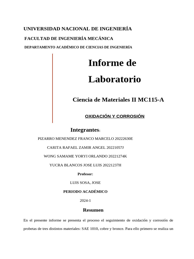 Informe cdm2 5 2 | PDF | Redox | Reacciones químicas