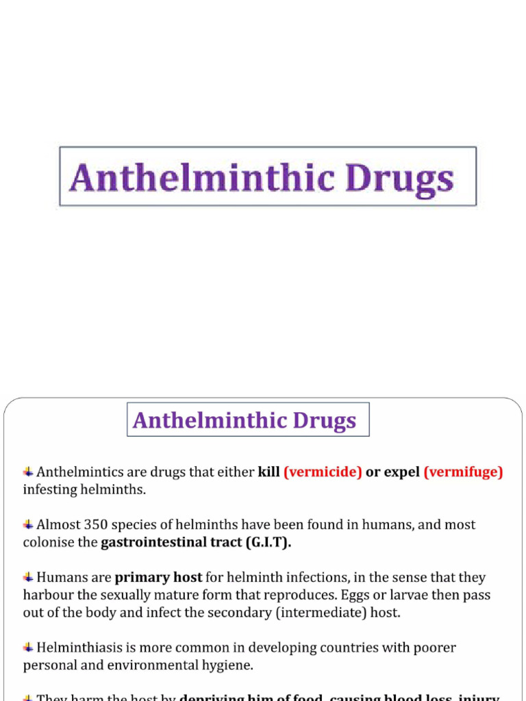 1 Anthelmintic S | PDF