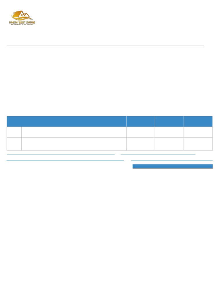 Resit Booking Homestay PDRM | PDF