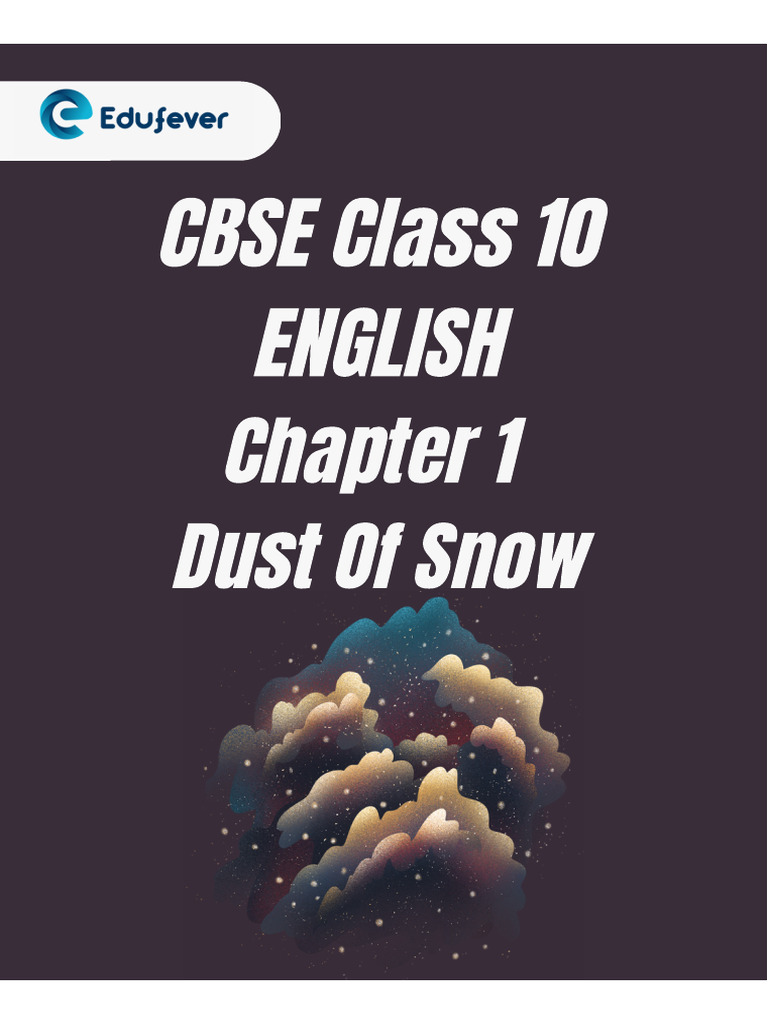 First Flight - Chapter 1 - Dust of Snow - Poem 1 | PDF