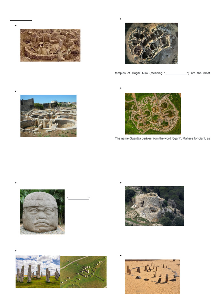 Prehistoric Megalithic Structures Overview | PDF | Archaeology