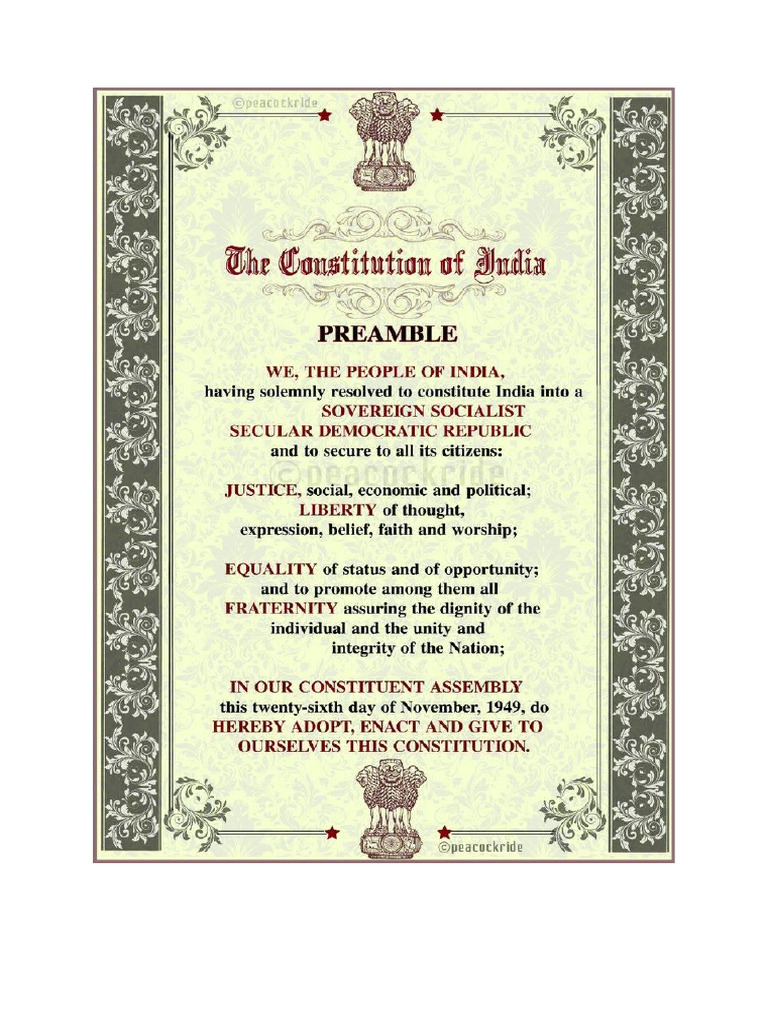 Constitution' Notes | PDF | Constitution | Government