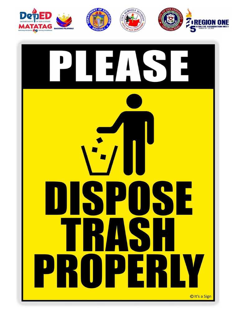 Environmental Signages For R1AA 2025 For All | PDF